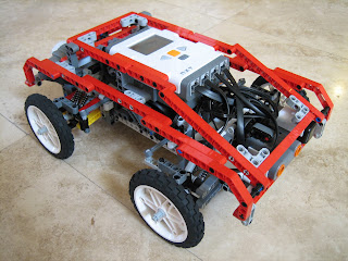 LEGOs and Robots: Four Wheel Drive Car Super Addition V2