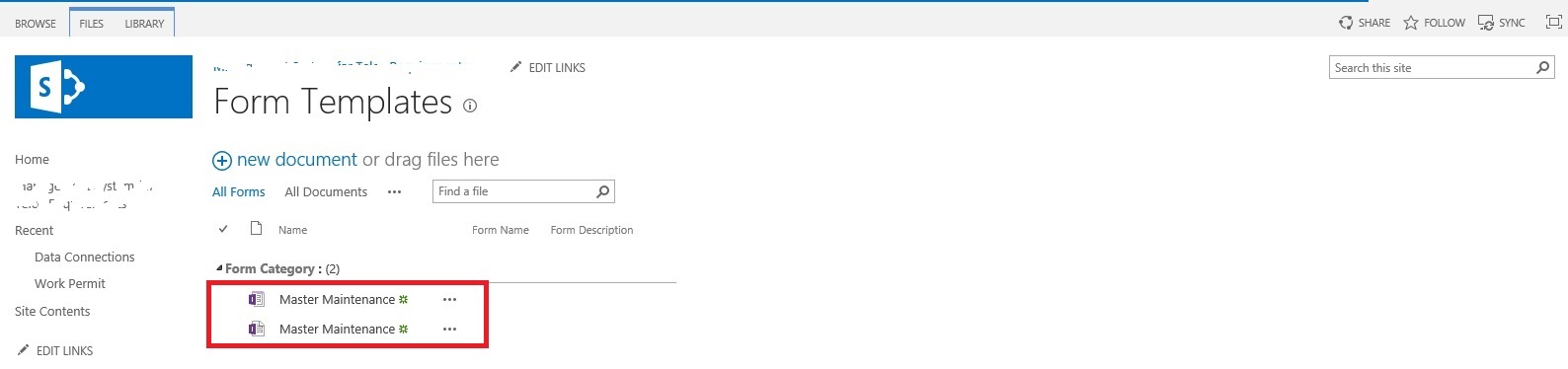 Setting up Form Template Library to make InfoPath Form Template