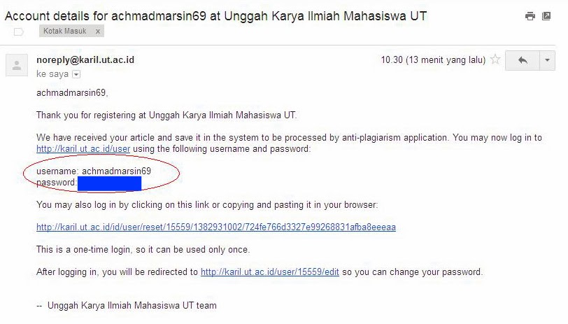 Langkah Login Website Karil UT | Universitas Terbuka (UT) Pangkalpinang