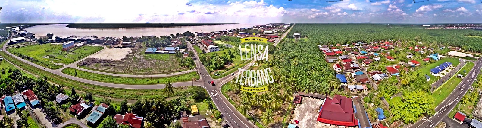 Simpang Empat, Hutan Melintang - Panorama in air ~ Lensa-Terbang Blog