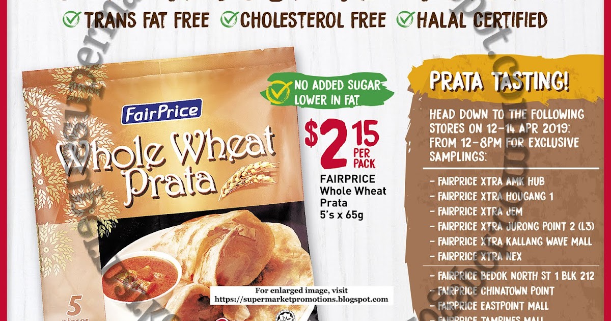 NTUC FairPrice Prata Promotion 12 - 25 April 2019 ~ Supermarket Promotions