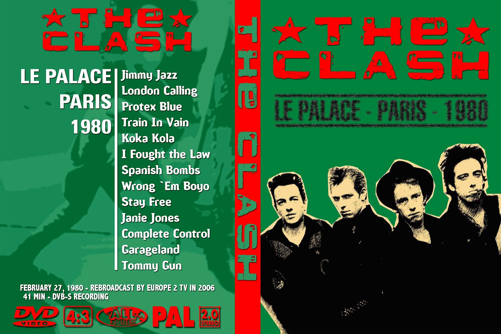 BANCA DO ROCK Rock Concert DVD: 2163 - DVD - THE CLASH 1980 - BOOTLEG