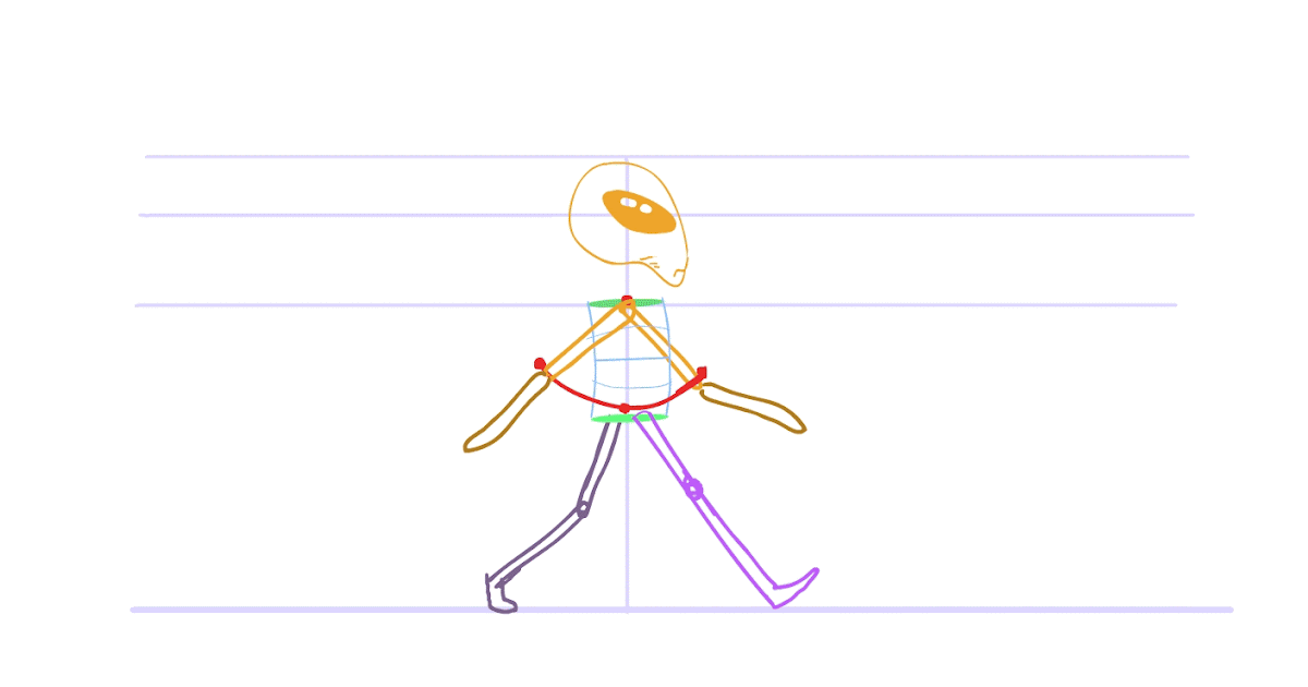 Prathik Poojary - Studio Practice: 2D Walk Cycles - Week 10