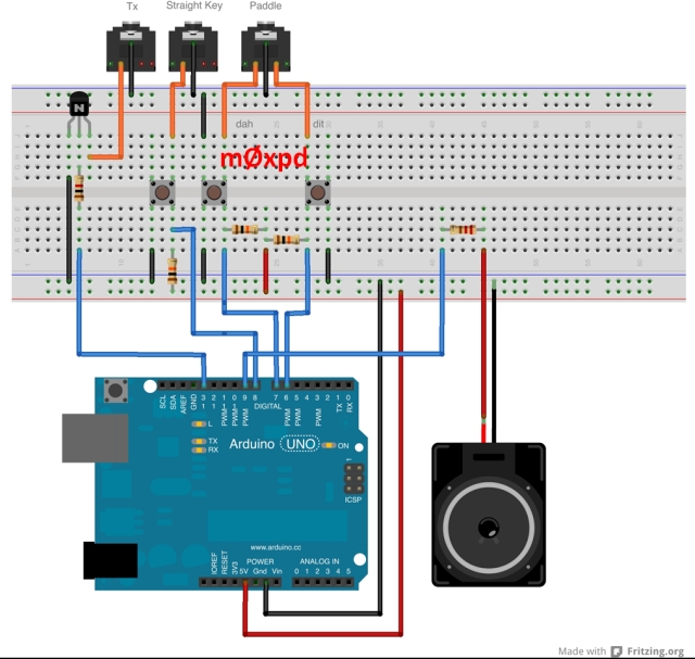 m0xpd's 'Shack Nasties': KEYERduino