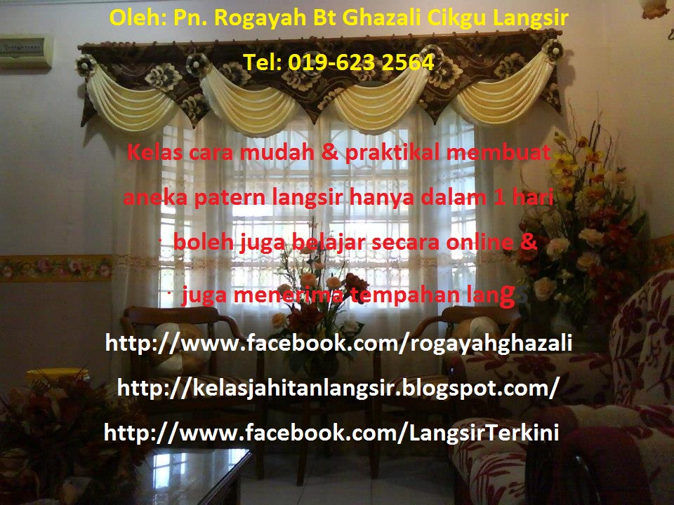 Klik disini utk melihat banyak lagi pattern langsir terkini