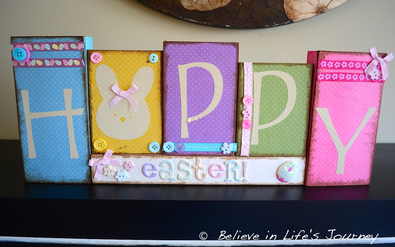 Believe in Life's Journey: "Hoppy Easter" 2x4 Project