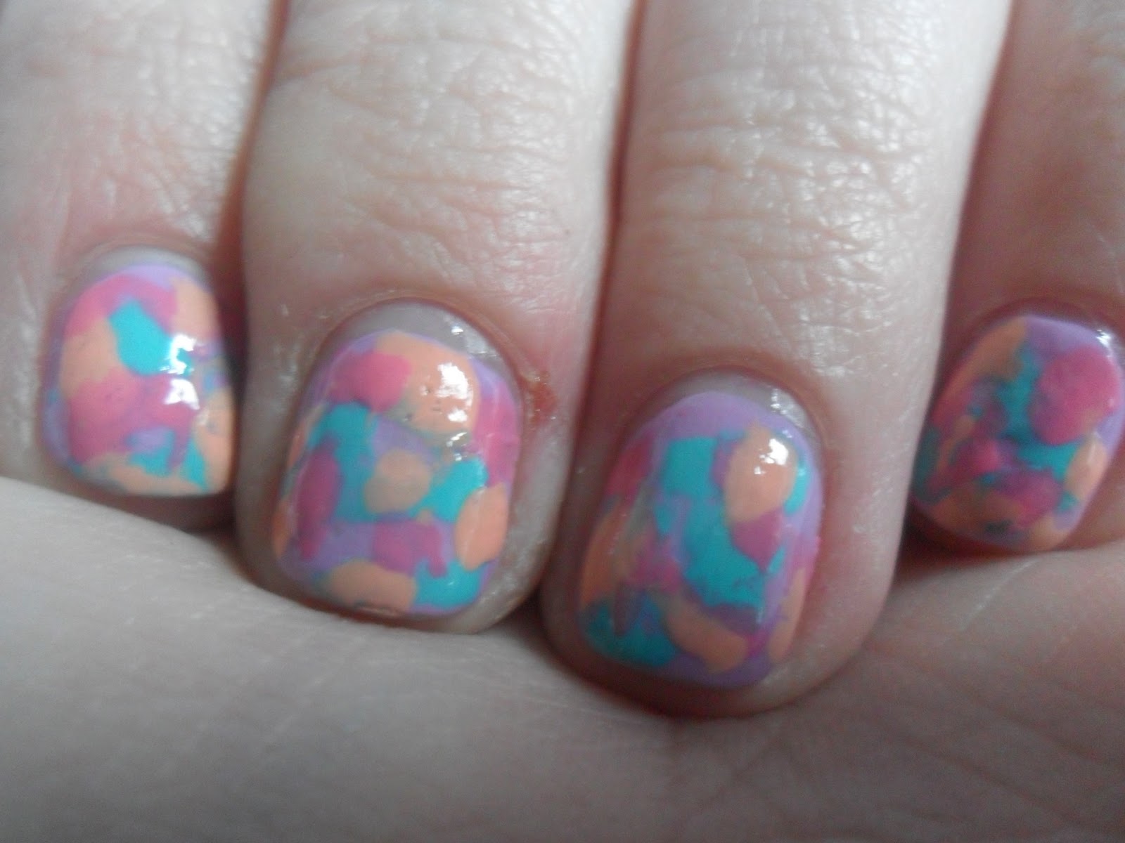 Whimsical Nails: The Toothbrush Method