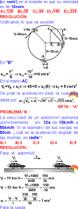 MOVIMIENTO CIRCULAR UNIFORMEMENTE VARIADO FÓRMULAS EJEMPLOS Y ...