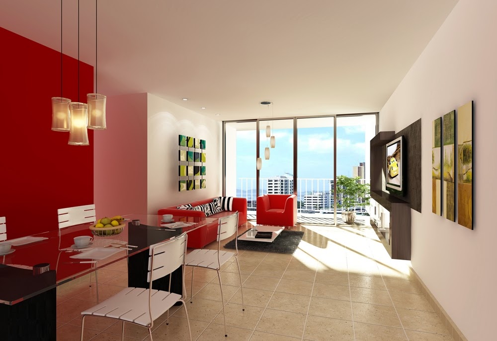 Muebles X Muebles: Decorar la sala en color rojo