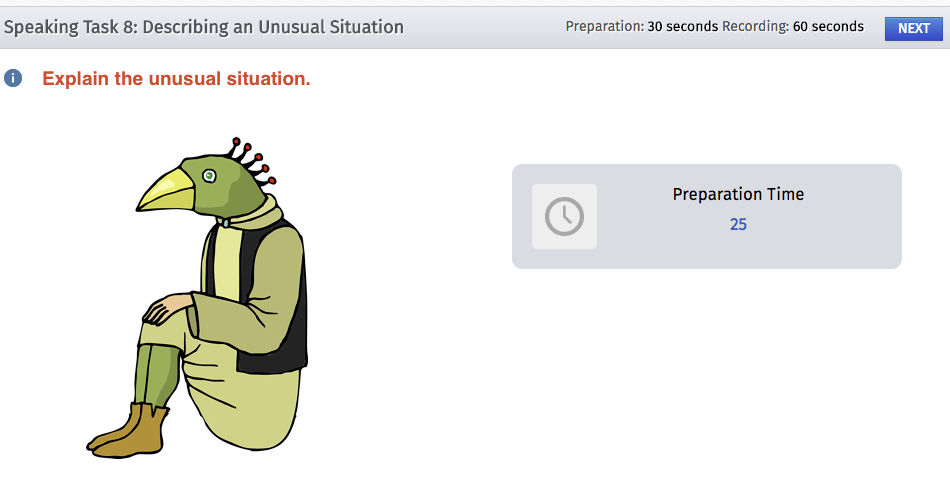 CELPIP Speaking 8 ( Describing an Unusual Situation ) Practice - CELPIP-TIP