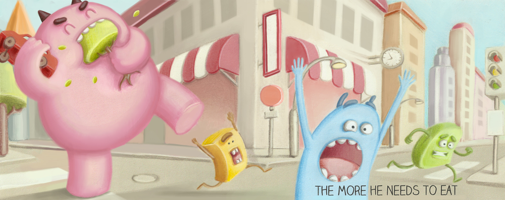 Valentina Mendicino Illustrations: My Project Book - The Eating Monster ...