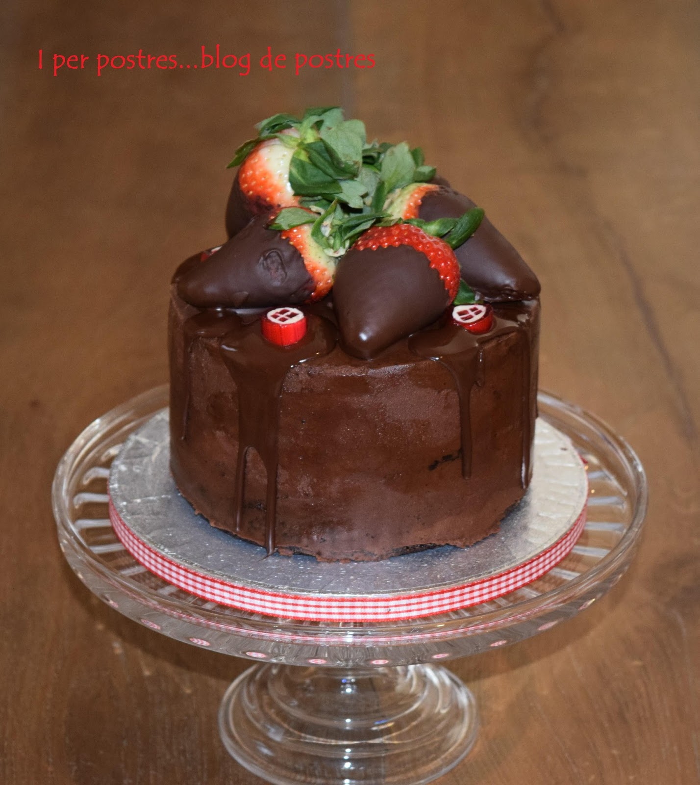 I per Postres... Blog de Postres: Pastís de Xocolata amb crema de ...