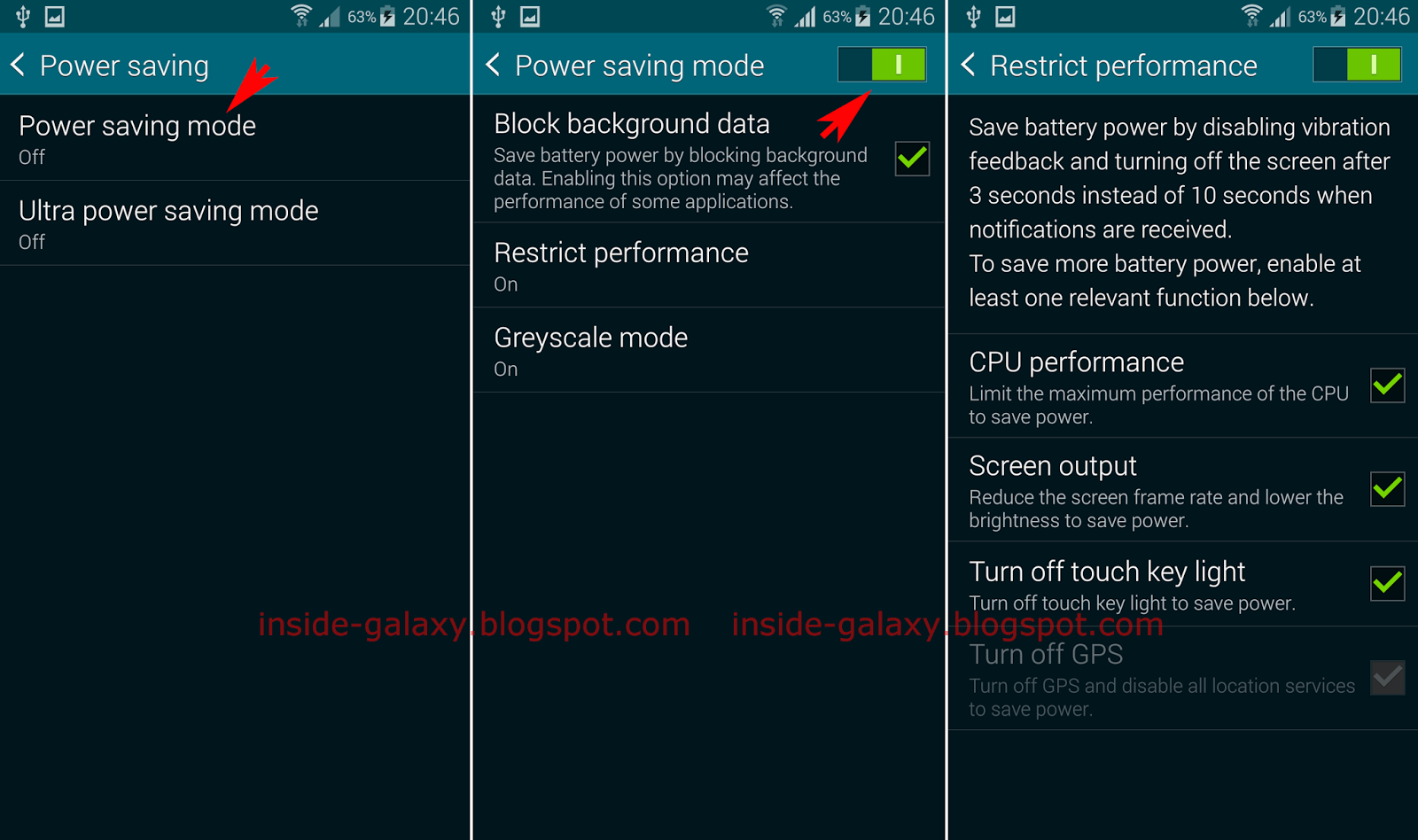 Inside Galaxy: Samsung Galaxy S5: How to Enable, Customize or Disable Power Saving Mode in ...