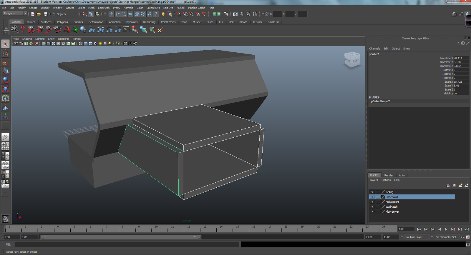 The Unified Projects ANI113205/7-13: DE Maya Prototype 2