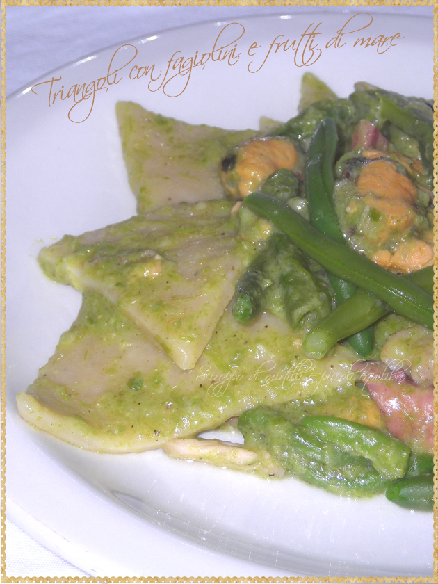 Sciroppo di mirtilli e piccoli equilibri: Triangoli con fagiolini e ...