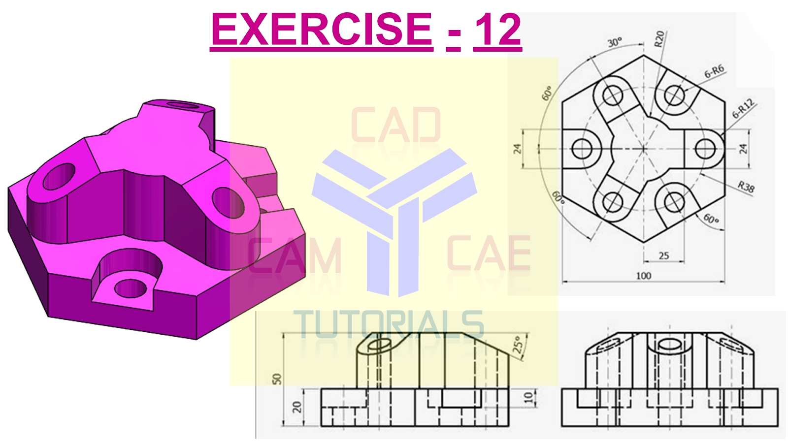 CAD CAM CAE TUTORIALS: 2D DRAWINGS || BEGINNER's TUTORIALS