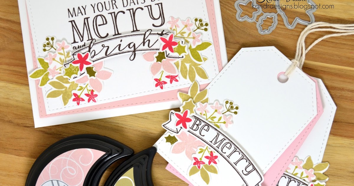 K and R Designs: Be Merry {Matching Card and Gift Tags}