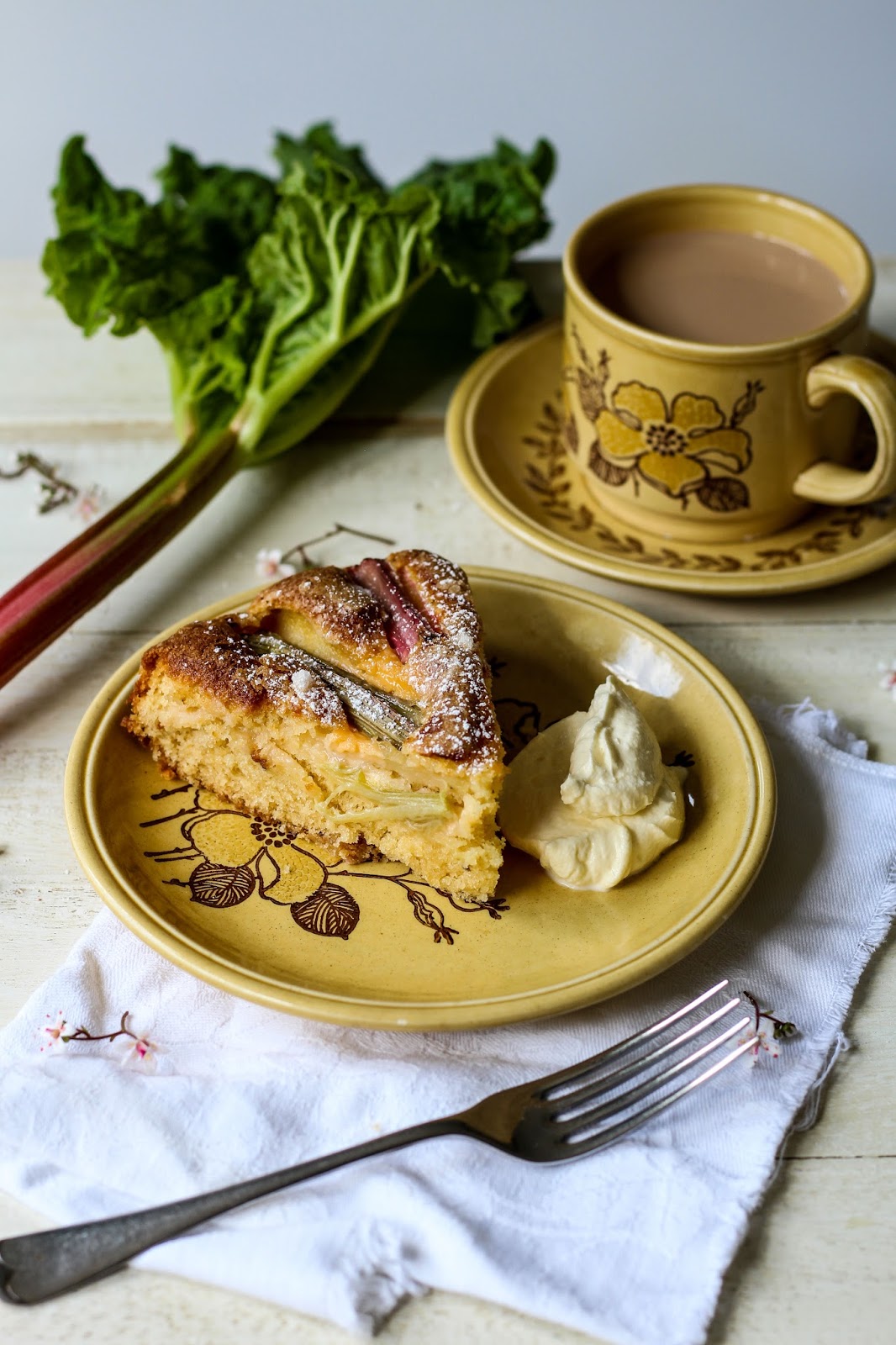 The Spoon and Whisk: Rhubarb and Custard Cake