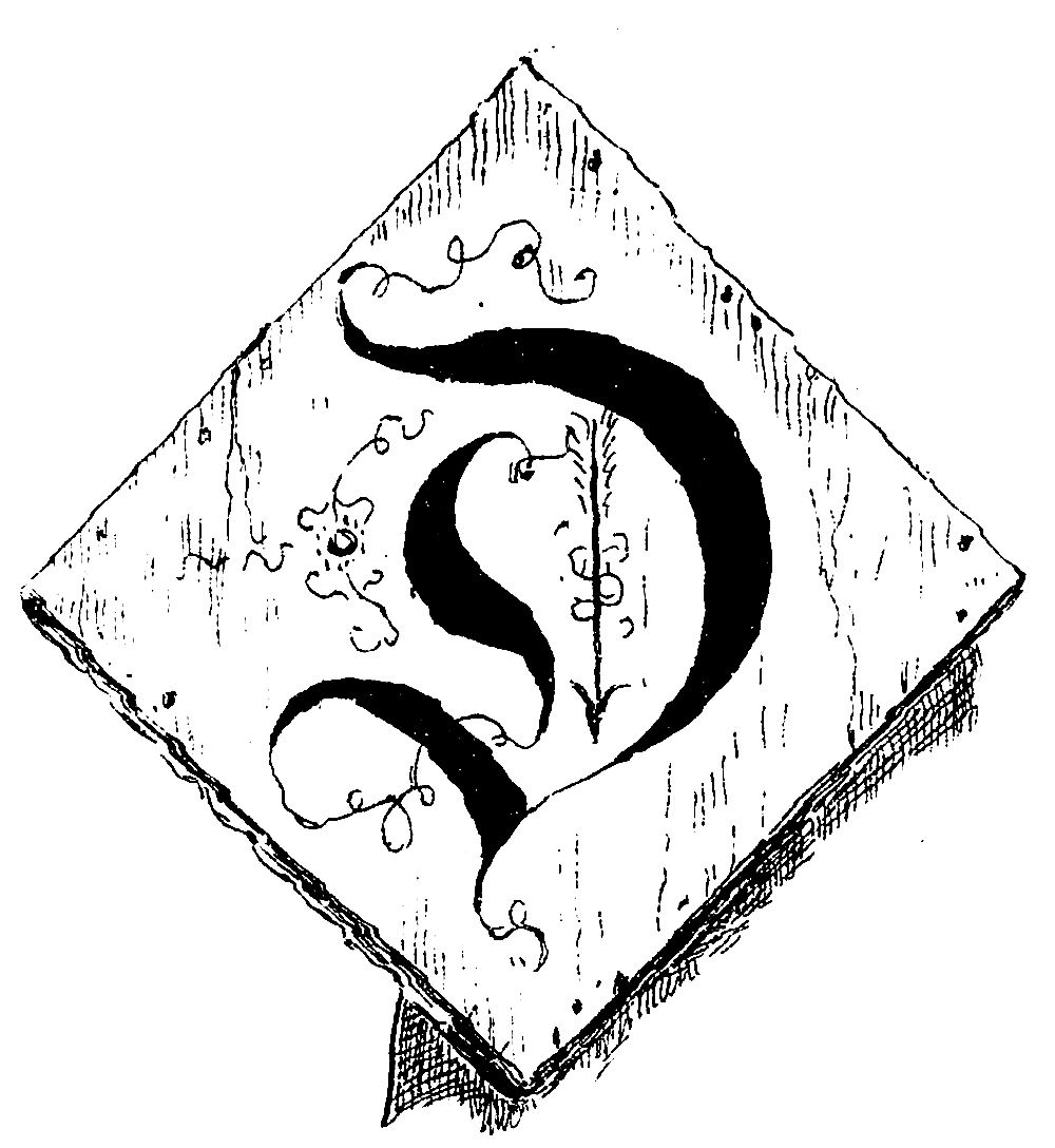 Digital Stamp Design: Digital Download Drop Cap Letters Font Design