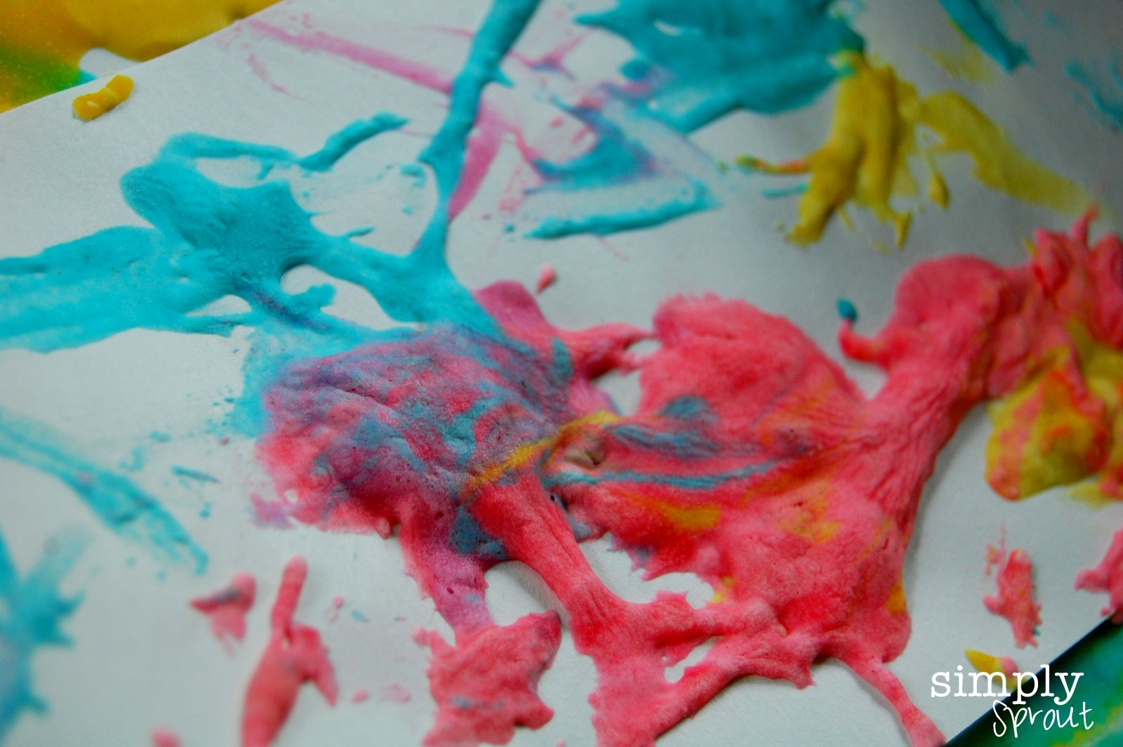 Homemade Puffy Paint - Simply Sprout