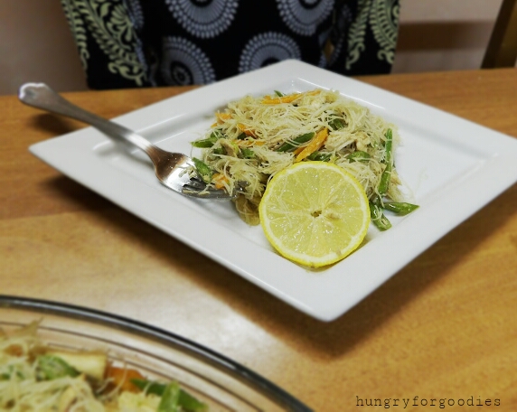 Pancit Bihon Filipino Vermicelli Noodles Recipe | Hungry for Goodies