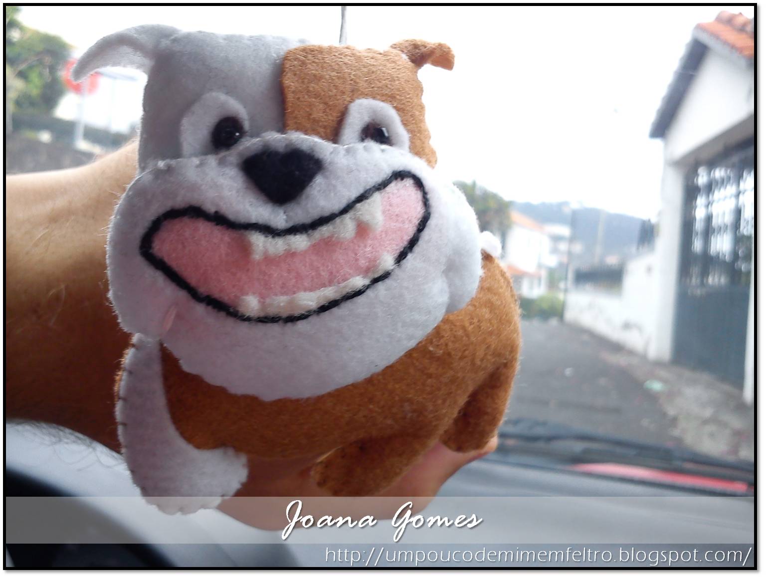 Bulldog Inglês - Luiz do filme Rio | Realizando Sonhos em Feltro