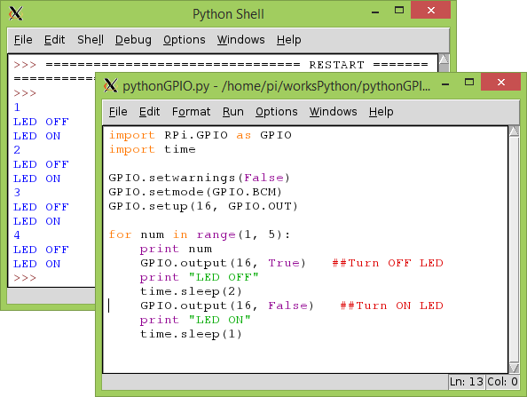Hello Raspberry Pi Control The On Board Led Using Python