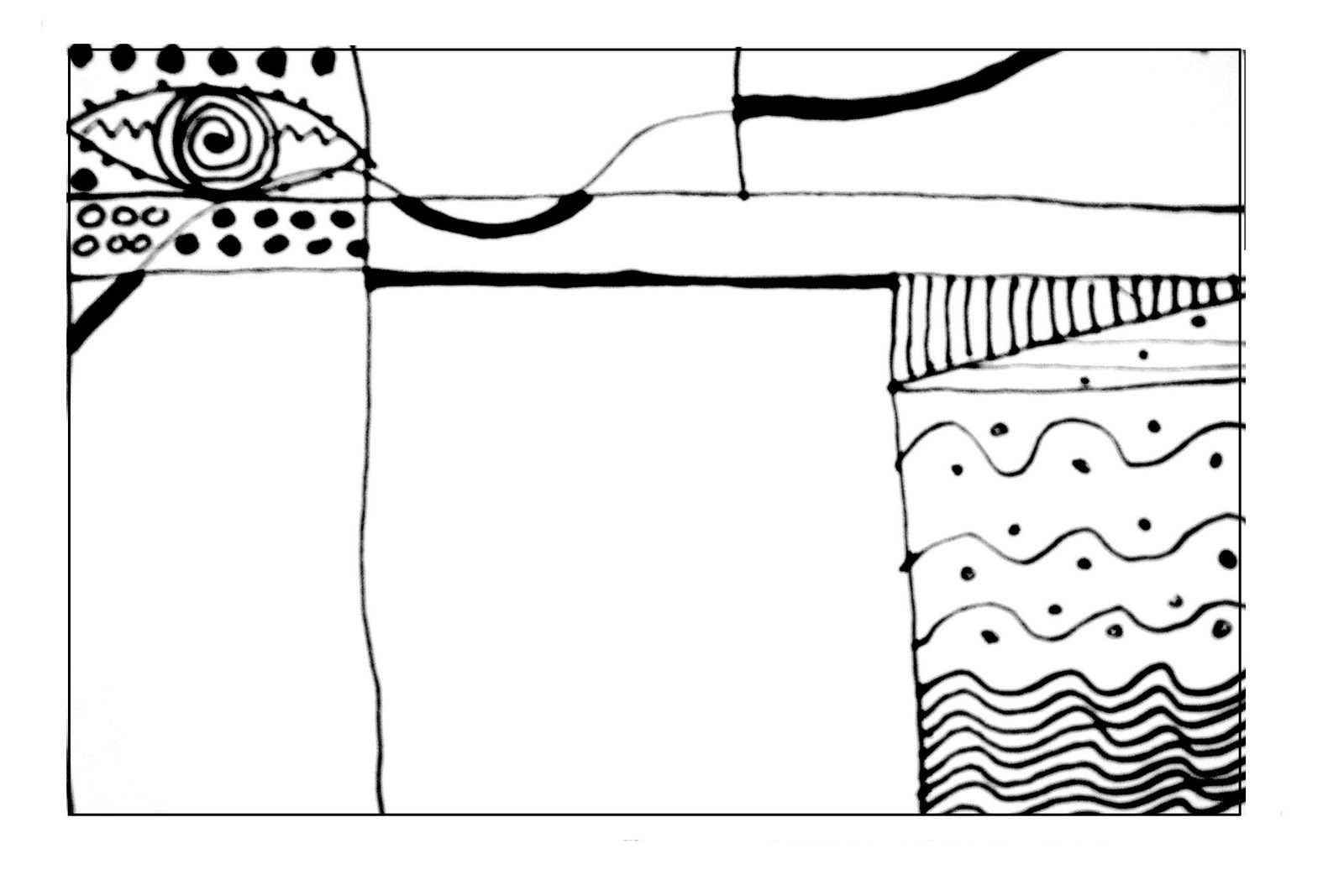 art 1 hillwood: abstract line drawing