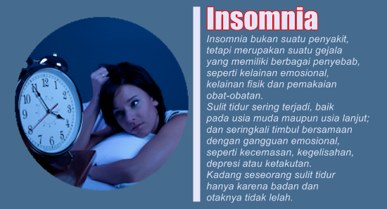 Insomnia - Penyebabnya Dan Jenis-jenis Insomnia