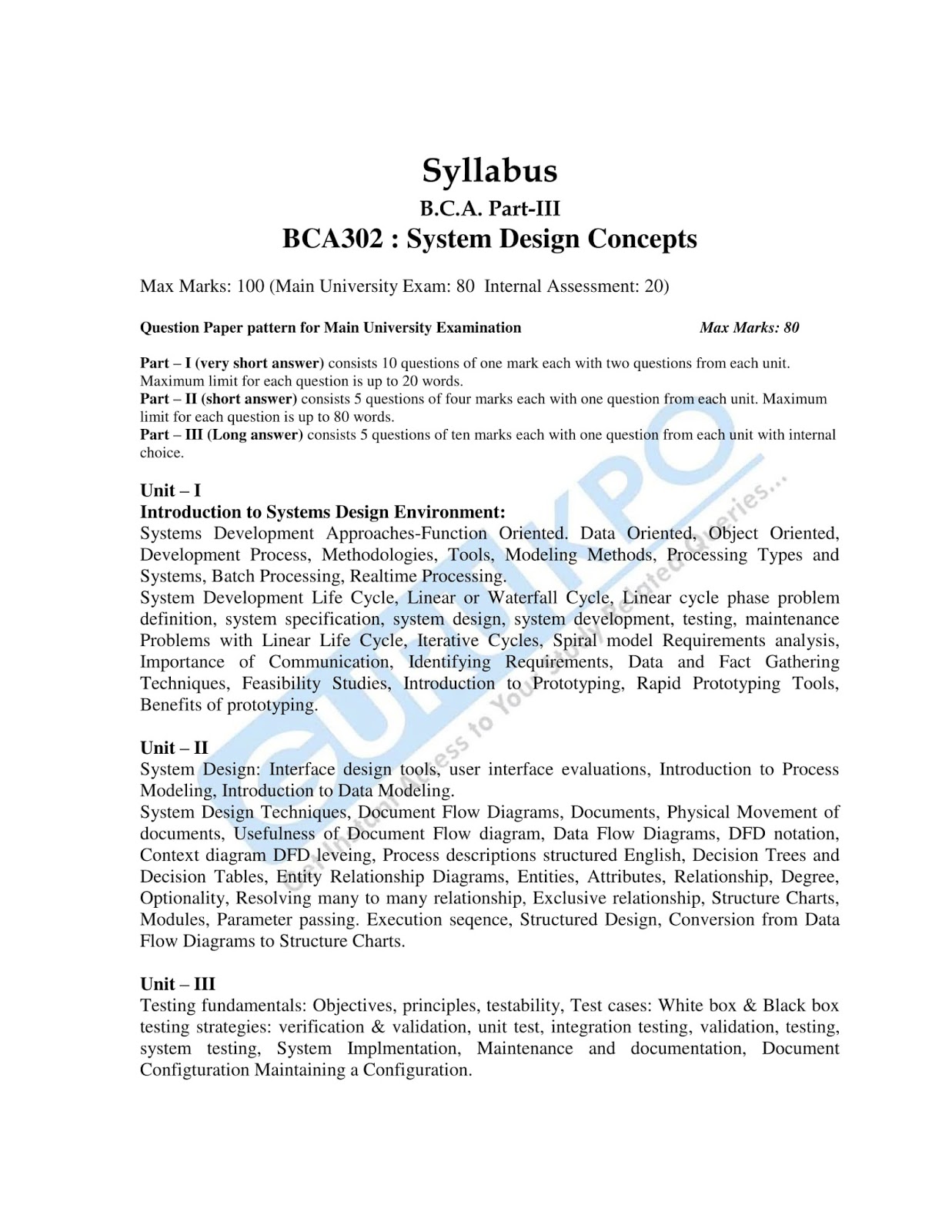 3rd year system design notes