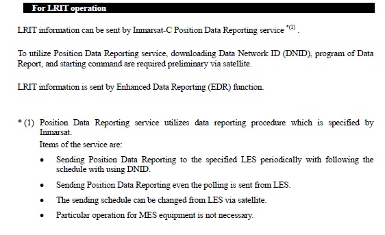 GMDSS(Global Maritime Distress and Safety System): LRIT (Long-Range ...