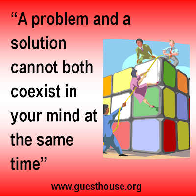 Guest House Heals: A problem and a solution cannot both coexist in your ...