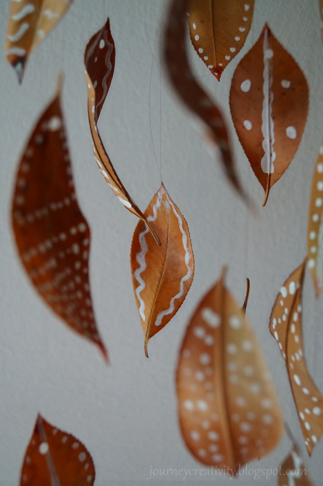 Fall leaf mobile - Journey into Creativity
