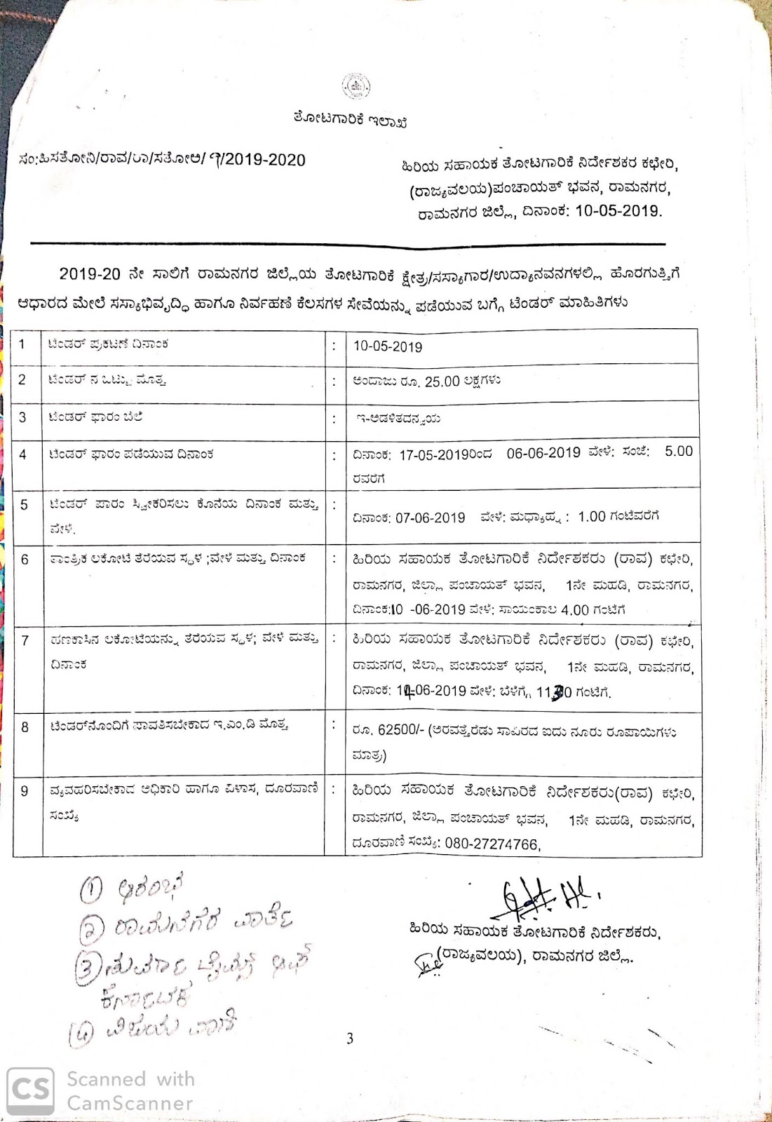 18-05-2019 Tender Advertisement