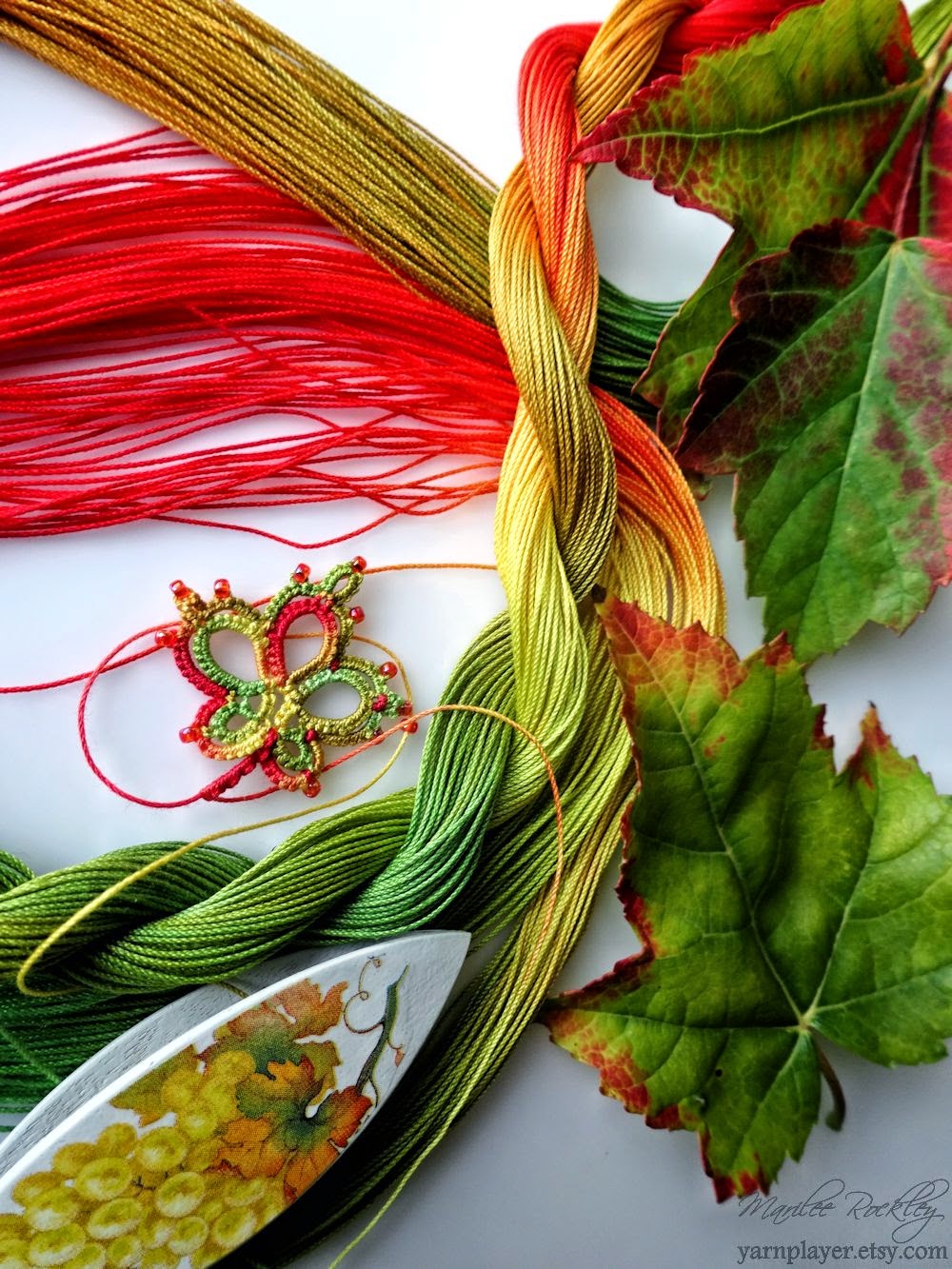 Yarnplayer's Tatting Blog: Leaves