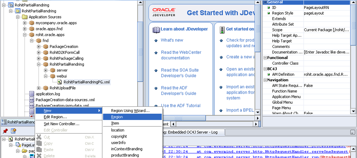Oracle Application's Blog: Part2 Partial Rendering in OAF Page(Conditional Displaying Item On ...