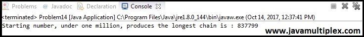 Project Euler Problem 14 Longest Collatz Sequence