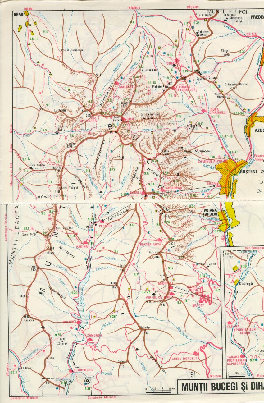 Harta Trasee Montane: Harti turistice trasee montane