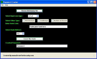 Password Cracker 1.1 - Download | 101hacker