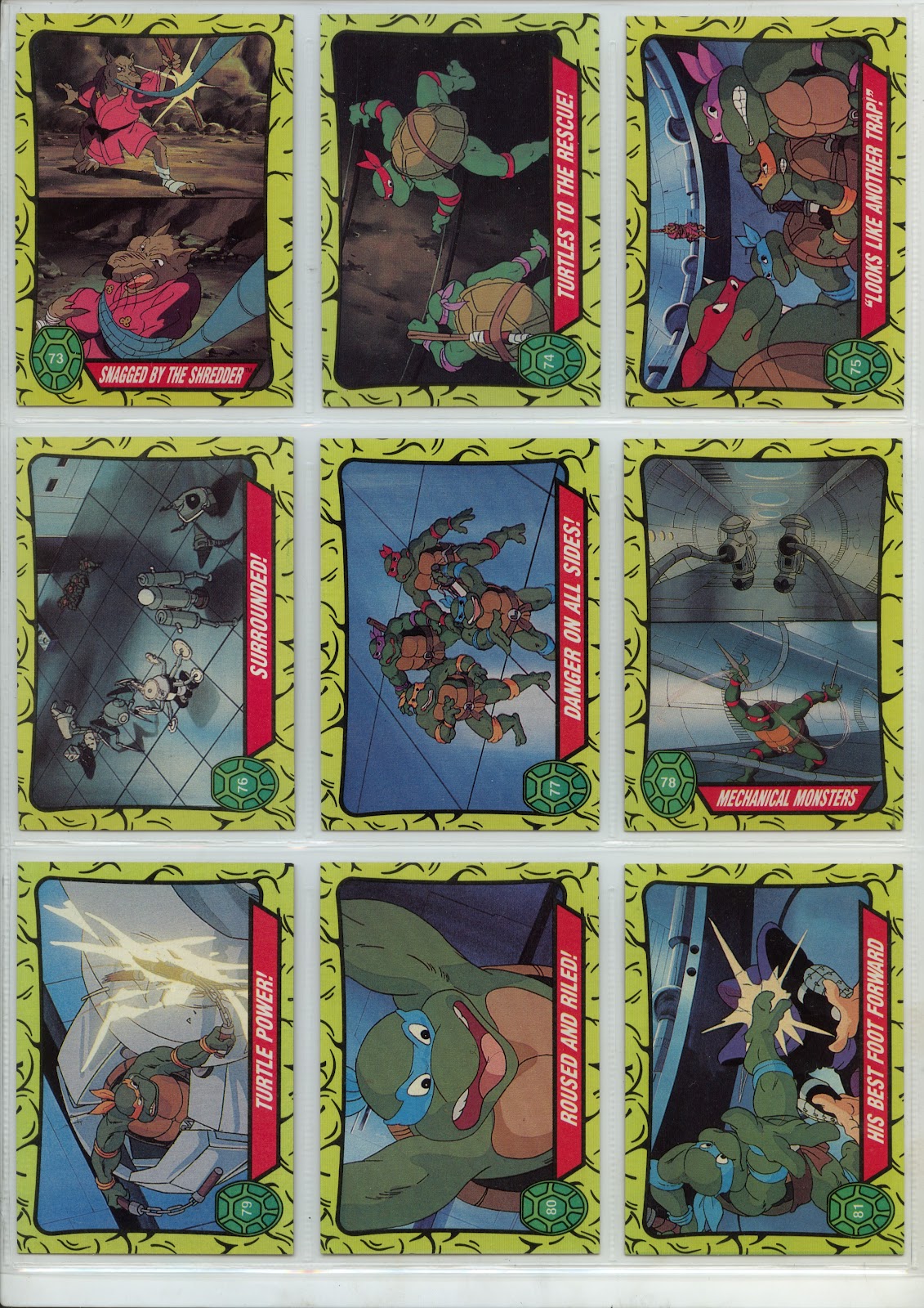 squer's TMNT Collection: 1989 TOPPS TMNT TRADING CARDS (FULL SET)
