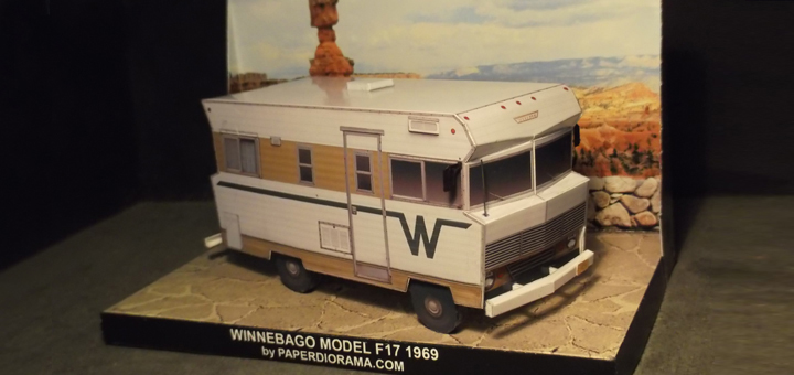 Winnebago Motorhome Paper Model | Paperized Crafts