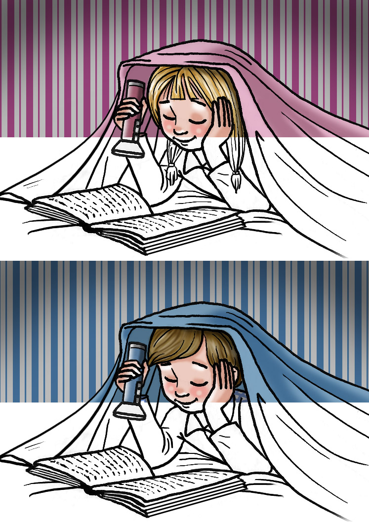 Crafty Moments: Reading By Torchlight Digi Stamps