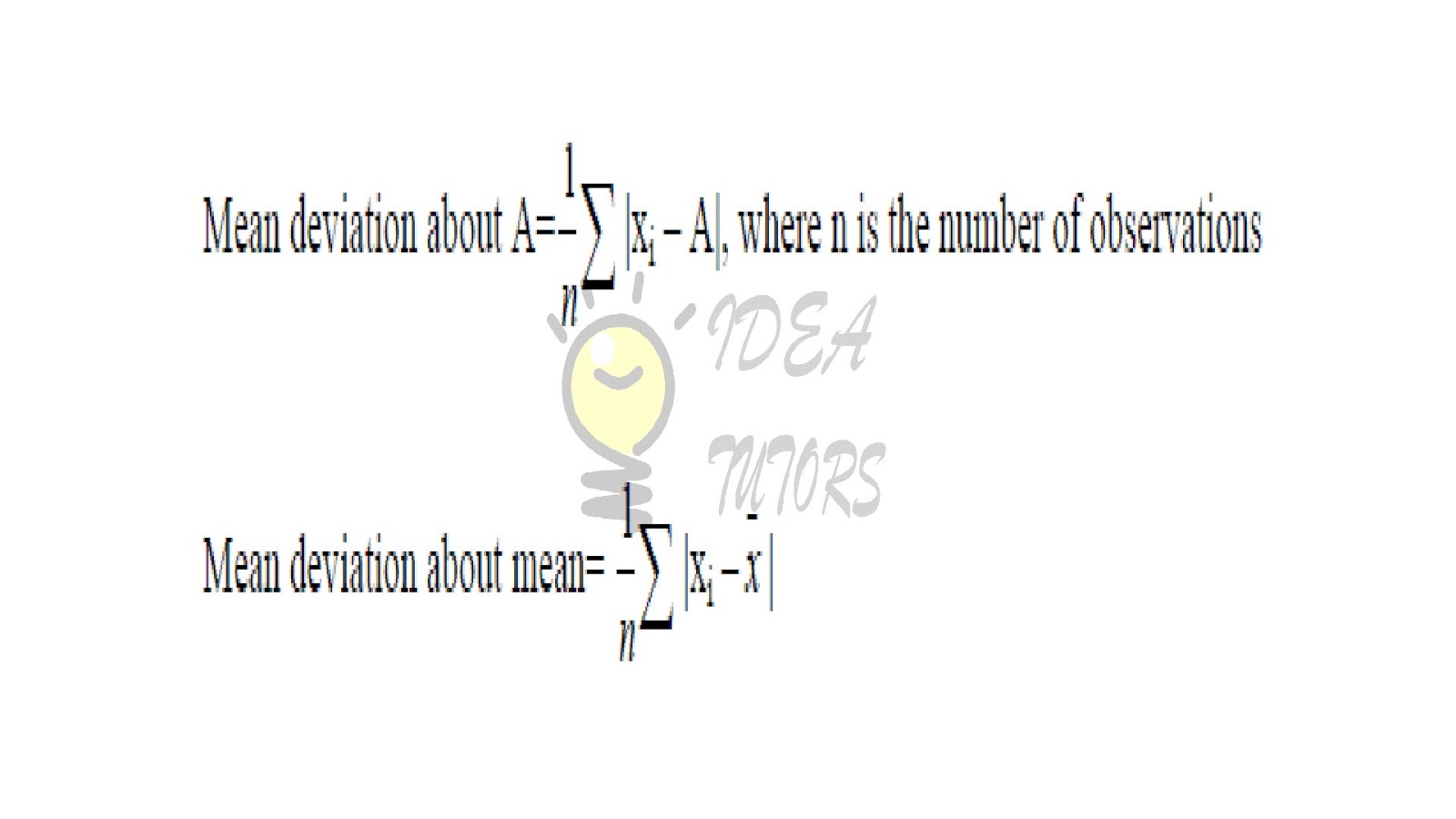 absolute and relative measures of dispersion - IDEA TUTORS