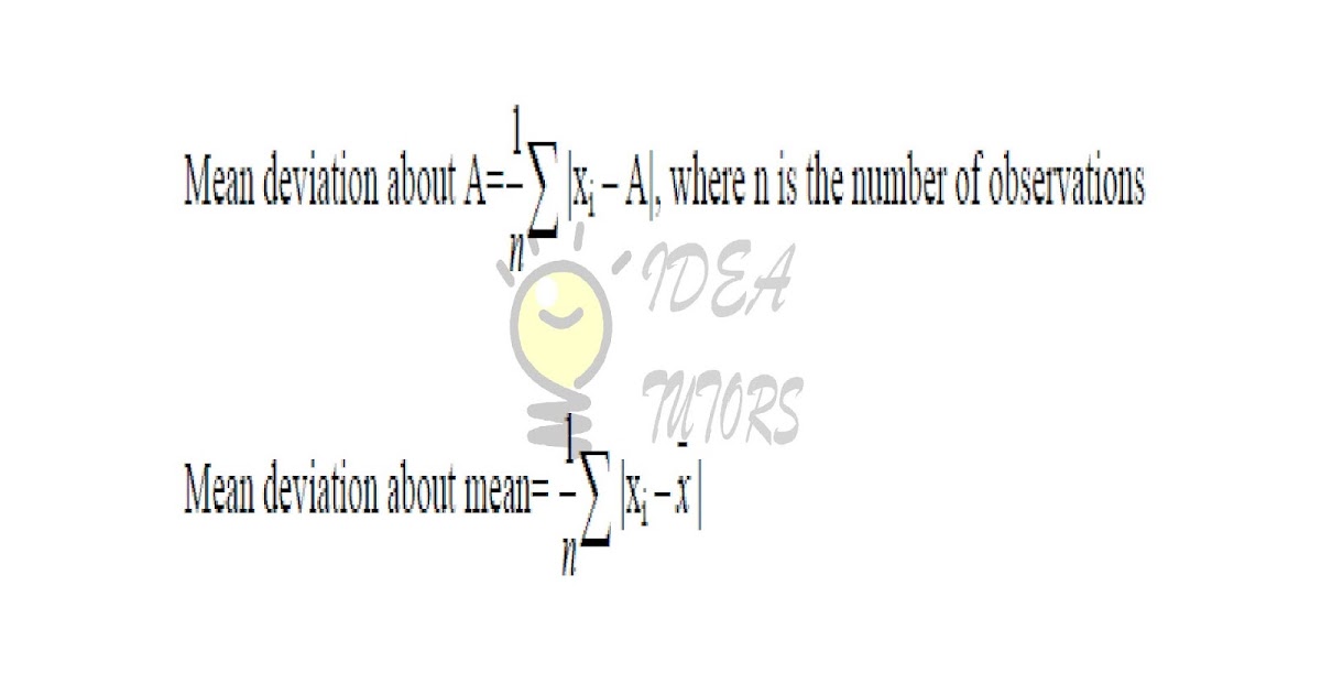 Absolute And Relative Measures Of Dispersion Idea Tutors