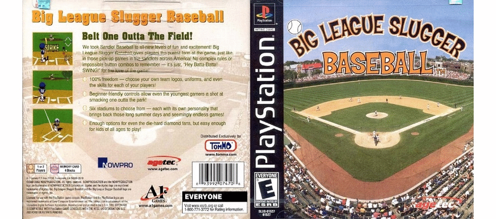 0 to Z of Playstation 1 Games - Big League Slugger Baseball