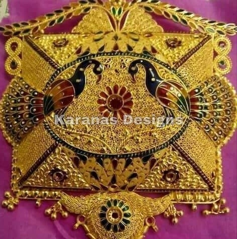 Karanas Designs: FANCY TEWTA DESIGN | GOLD TEVTA TIMNIYA | RAJASTHANI ...