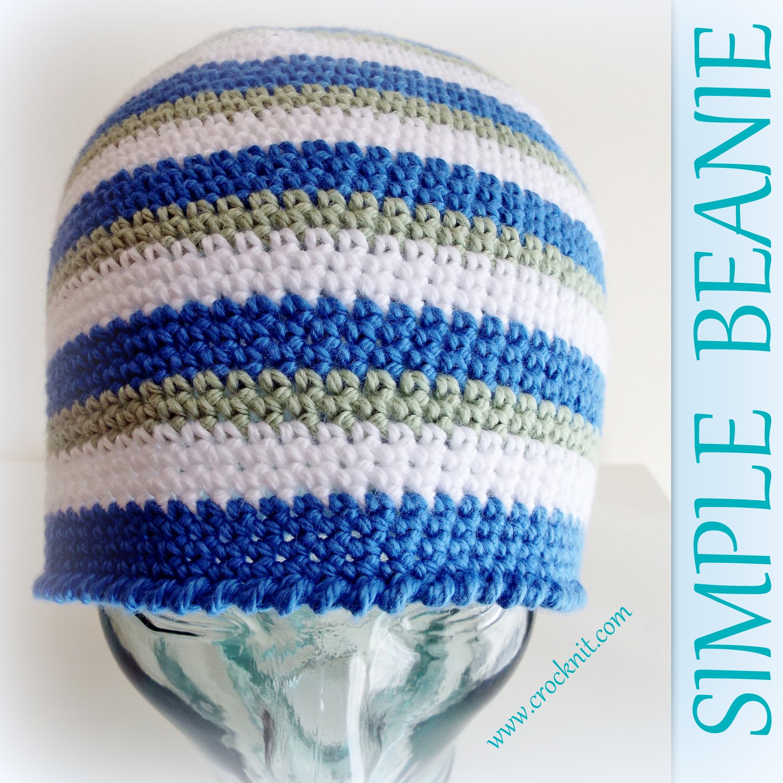 MICROCKNIT CREATIONS: How to Crochet a Simple Beanie