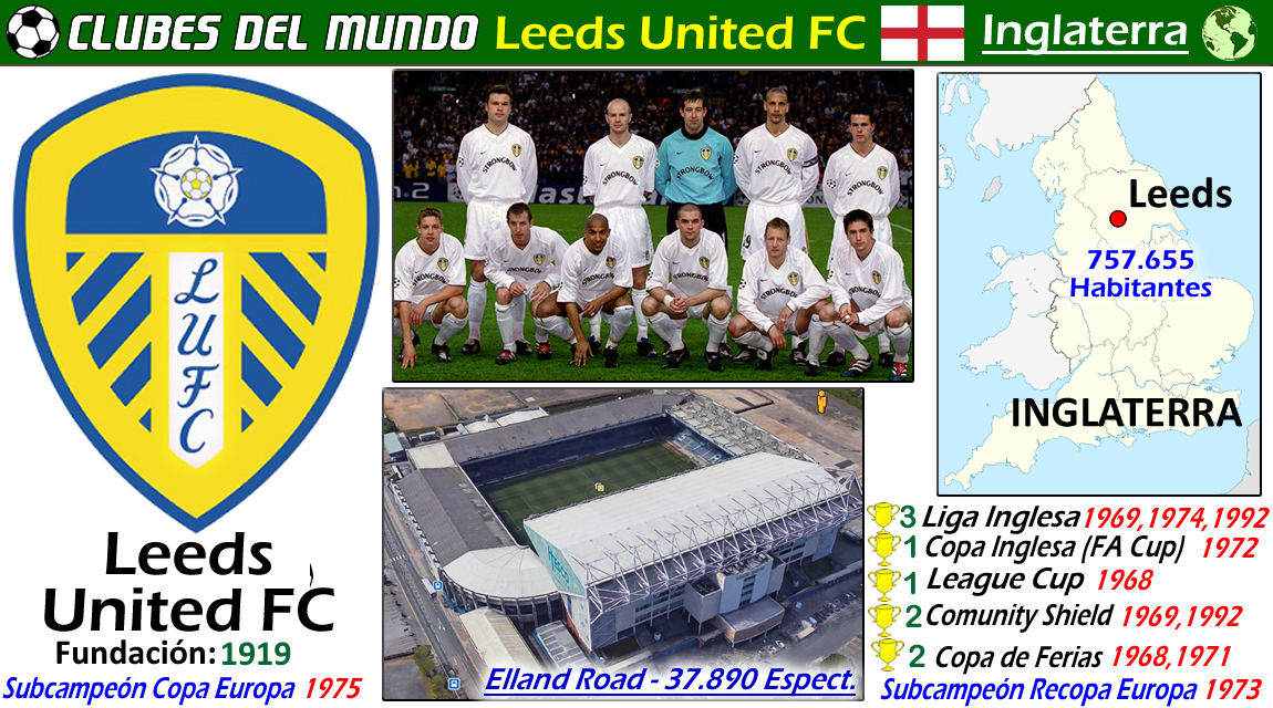 Clubes del Mundo del Fútbol: Clubes del Mundo: LEEDS UNITED (Inglaterra ...
