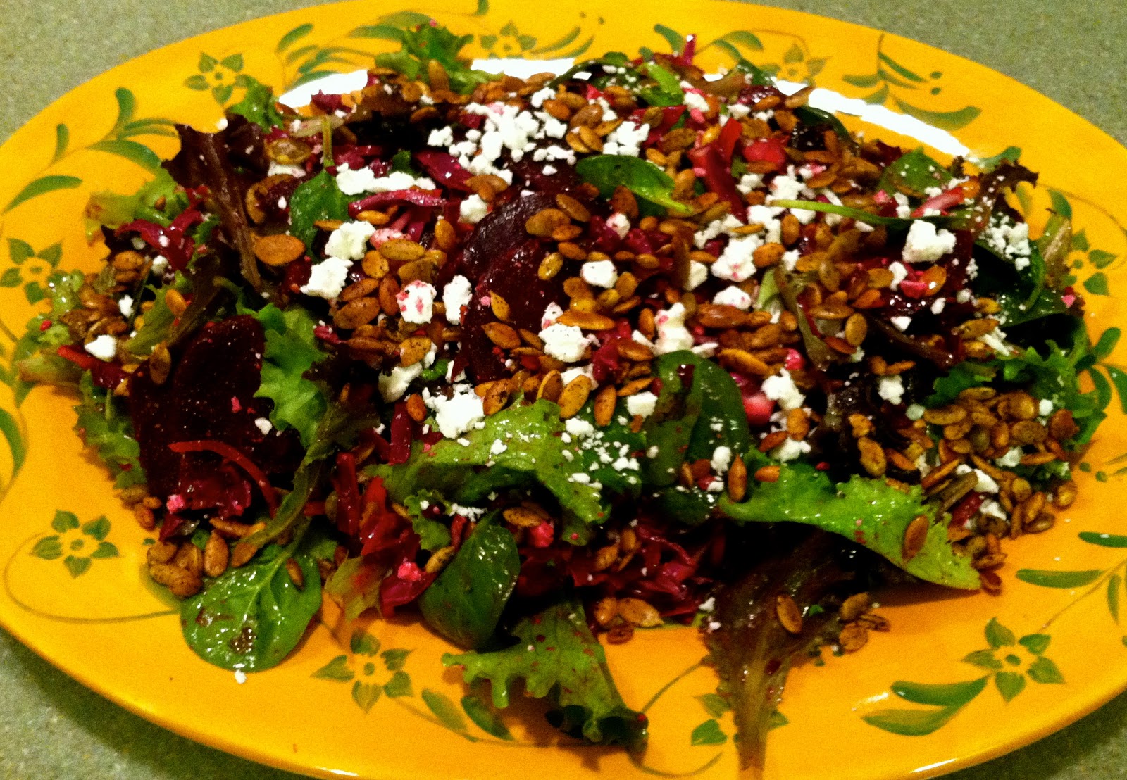 Husband Tested Recipes From Alice's Kitchen: Ruby Salad with Crumbled ...