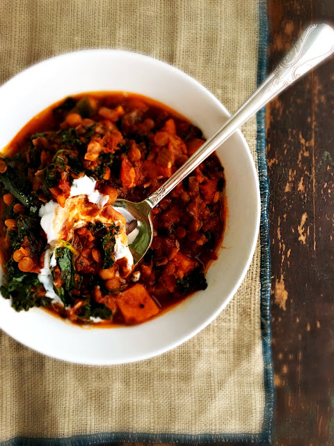 sweetsugarbean: Pulse Pledge: Chickpea and Lentil Curry with Kale and ...